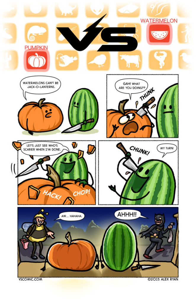 pumpkin vs watermelon | vs