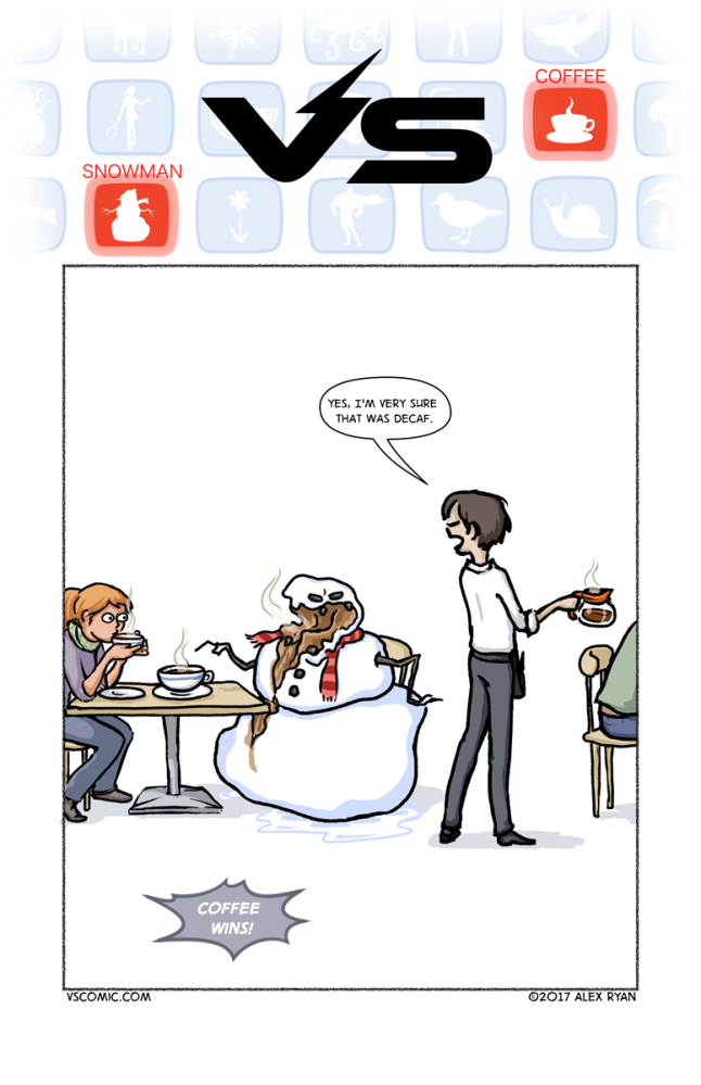 snowman vs coffee | vs